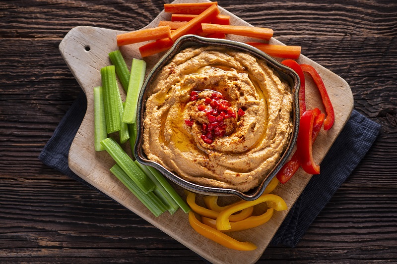 Recipe: Roasted Red Pepper Hummus